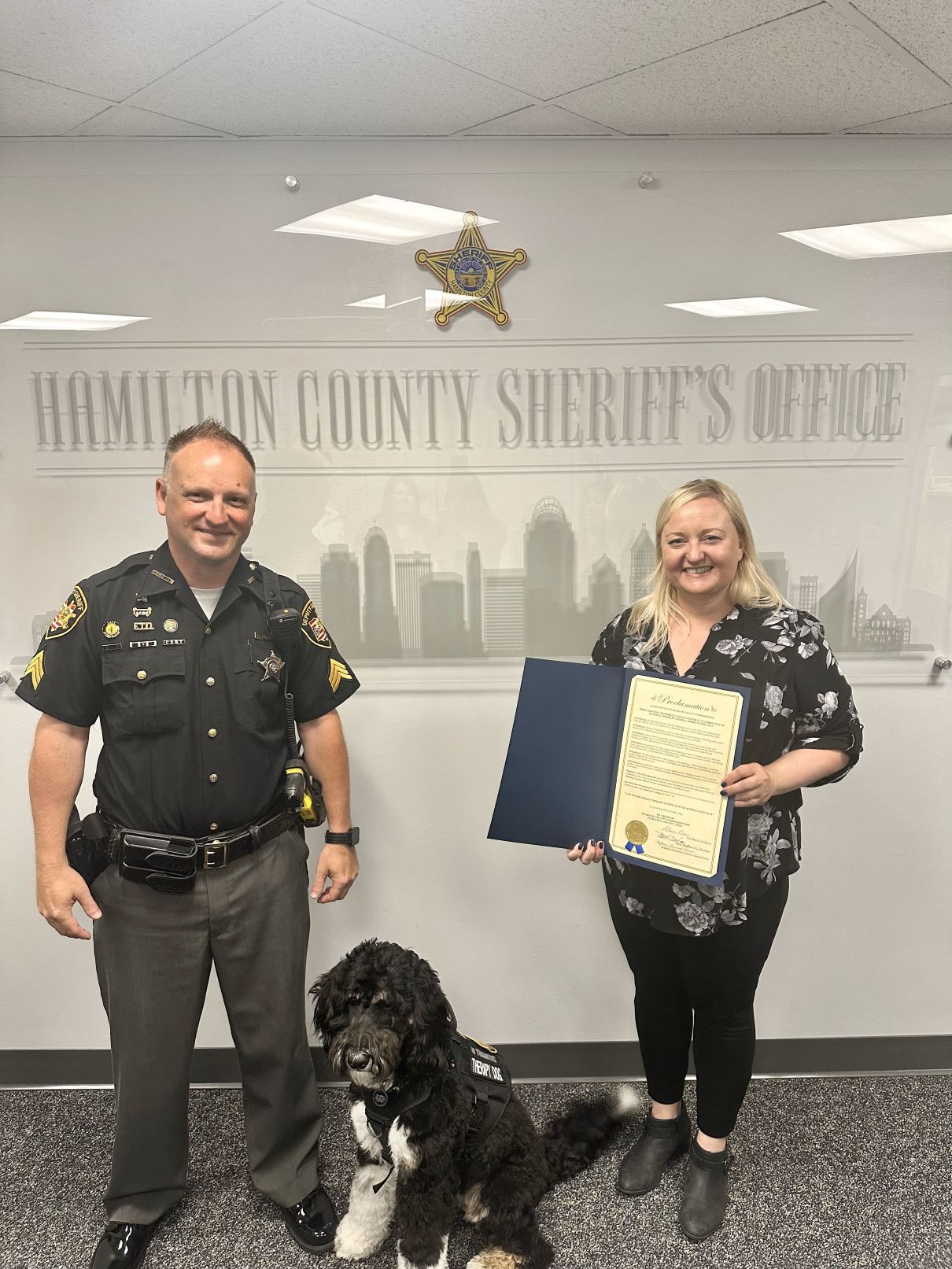 Law Enforcement Therapy Canine Oliver Appreciation Day – 2024 - Hamilton County Sheriff's Office